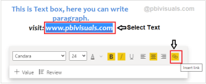 Add a hyperlink to a text box in Power BI Report - Learn BI