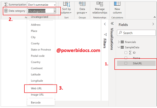 URL Icon in Power BI - PBI Visuals